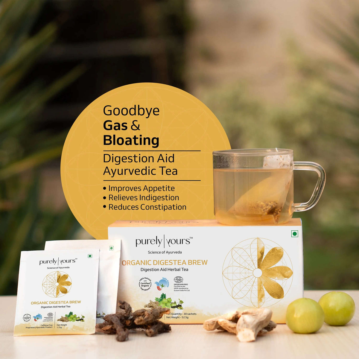 Digestea Brew |Indigestion treatment & relief tea. ECOCERT Certified ...